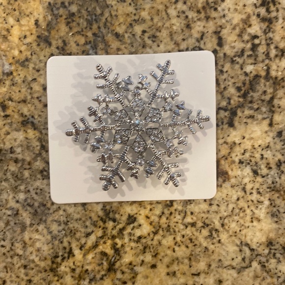 Jewelry | New Snowflake Pin | Poshmark
